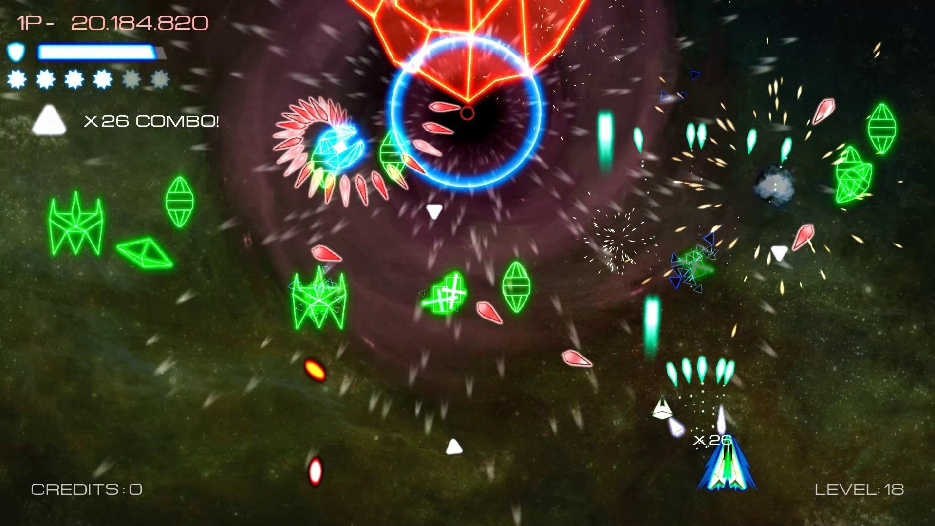 El bullet hell Vortex Attack EX ya está disponible en Steam y Nintendo ...